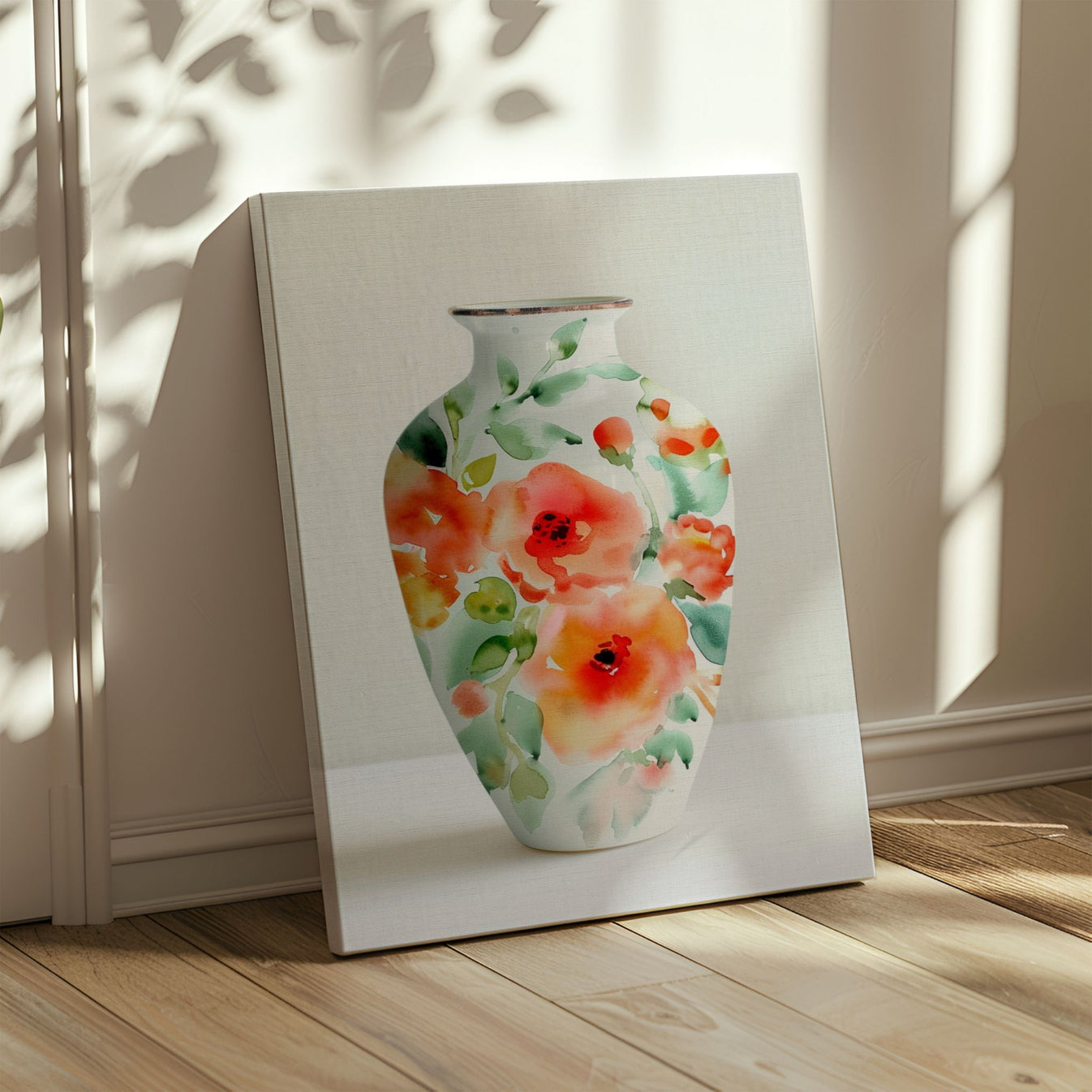Blomstervase Akvarell - plakat og lerret | postergalleriet.no ...