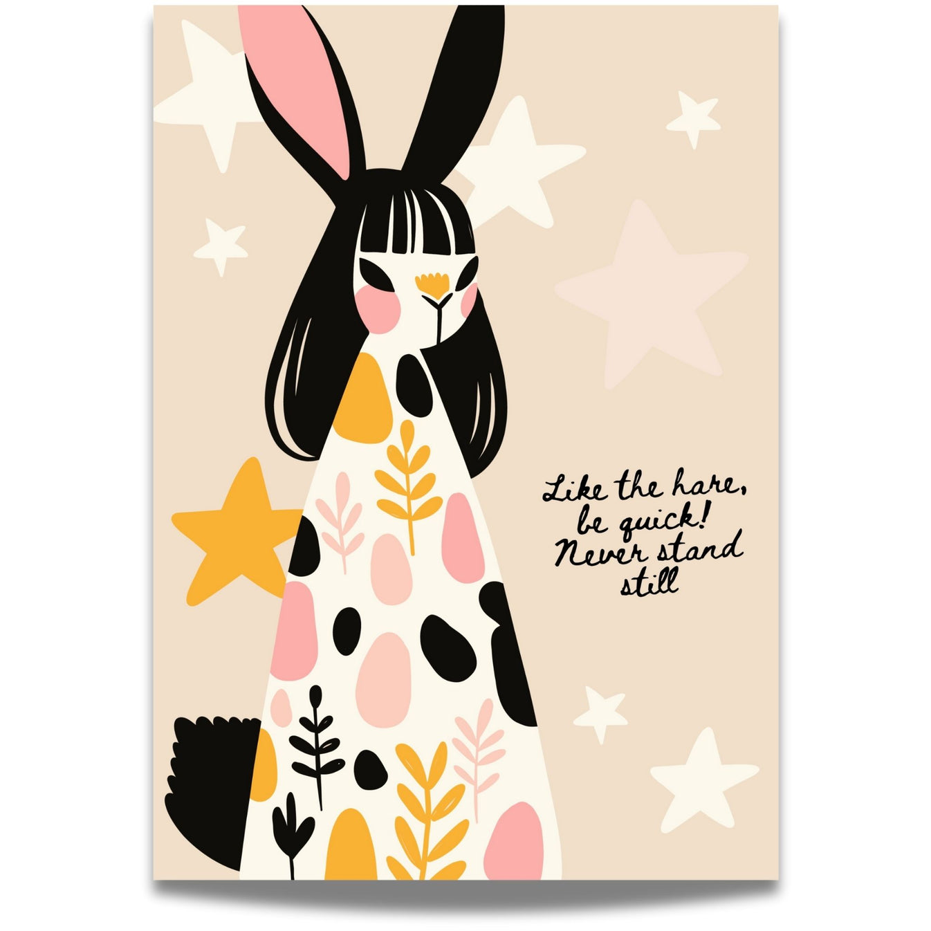 Dream Big Zoo – Hare - Plakat | postergalleriet.no – POSTERGALLERIET