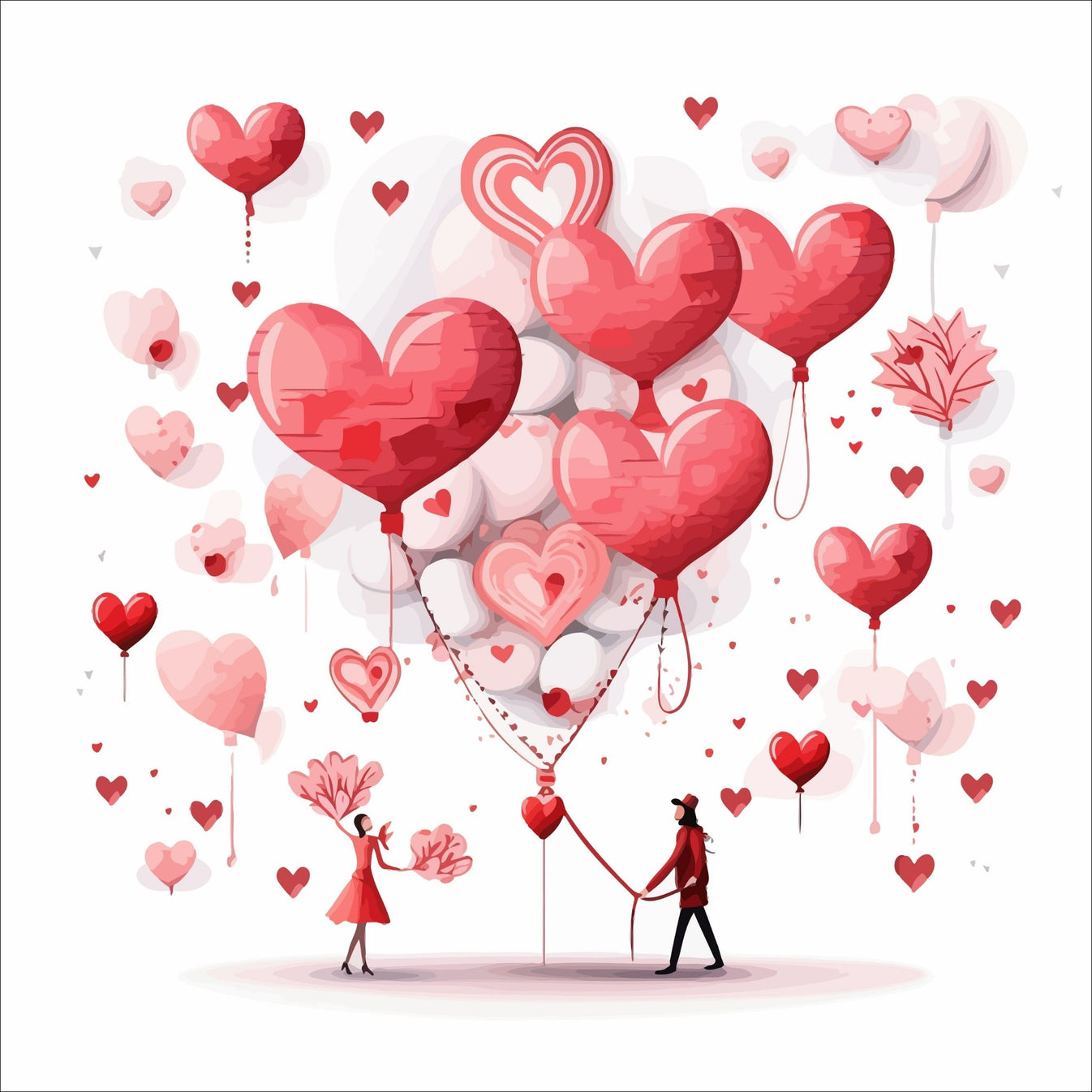 Røde hjerter - kort | postergalleriet.no – POSTERGALLERIET