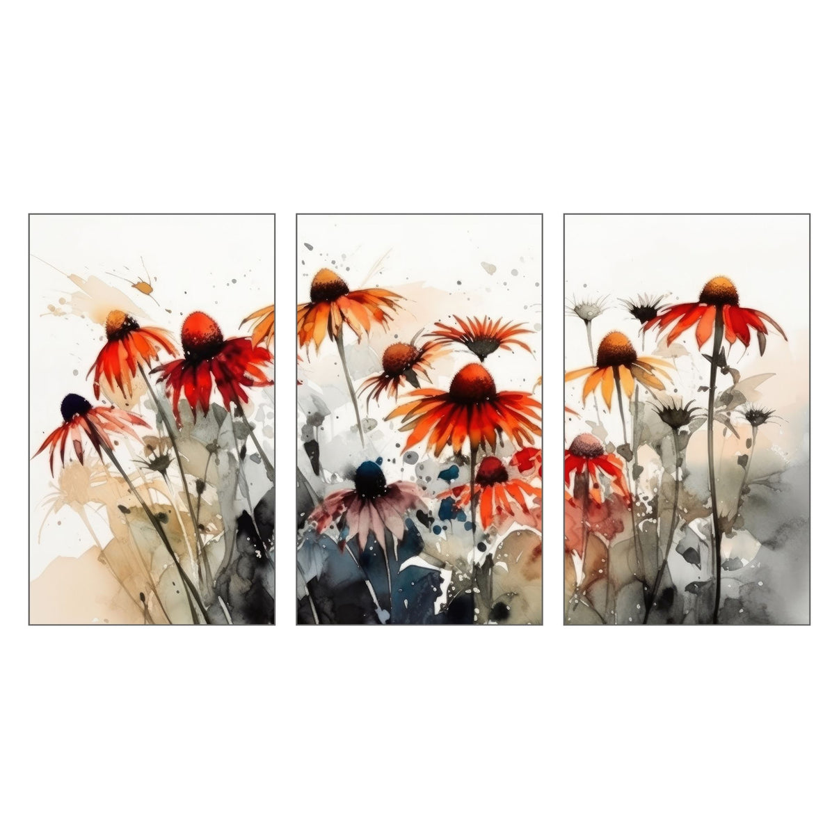 Solhatt - akvarell i grafisk trykk på lerret | postergalleriet.no ...